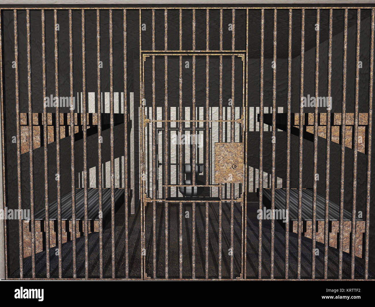 prison cell with bars Stock Photo - Alamy
