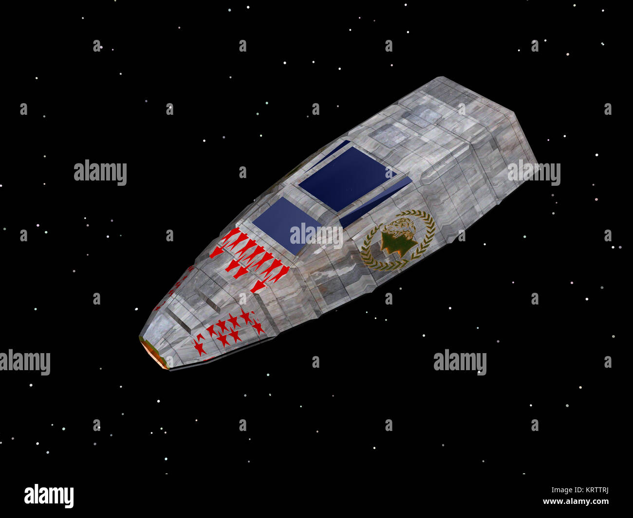 spaceship in space Stock Photo - Alamy