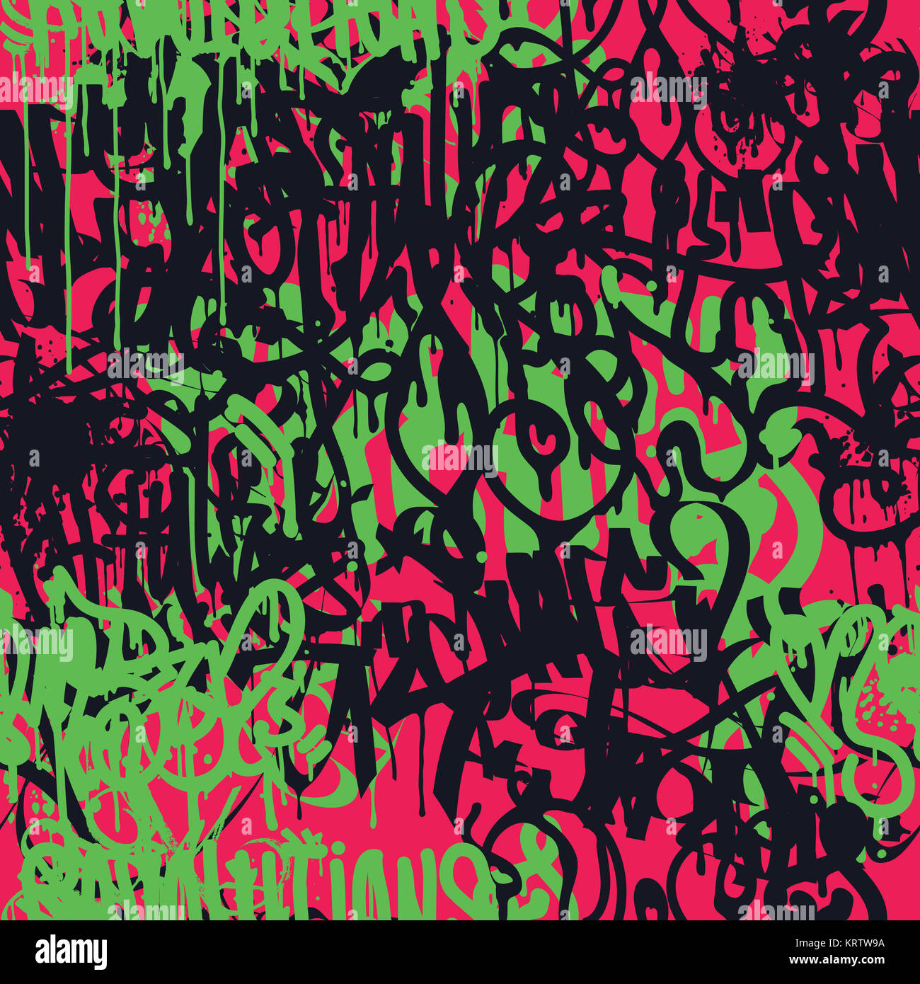 Graffiti Seamless Pattern Stock Photo - Alamy