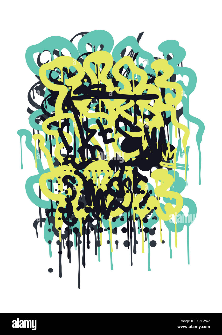 Graffiti town Cut Out Stock Images & Pictures - Alamy
