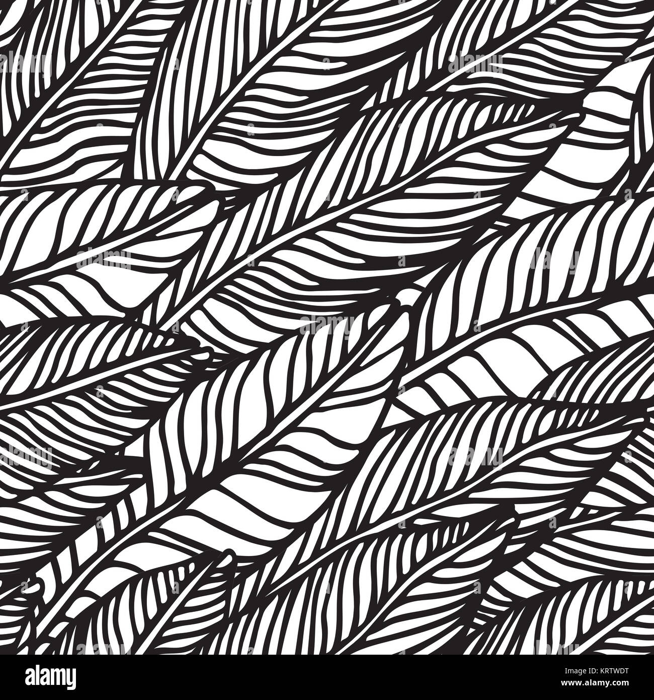 Beautiful seamless tropical jungle floral pattern background Stock ...