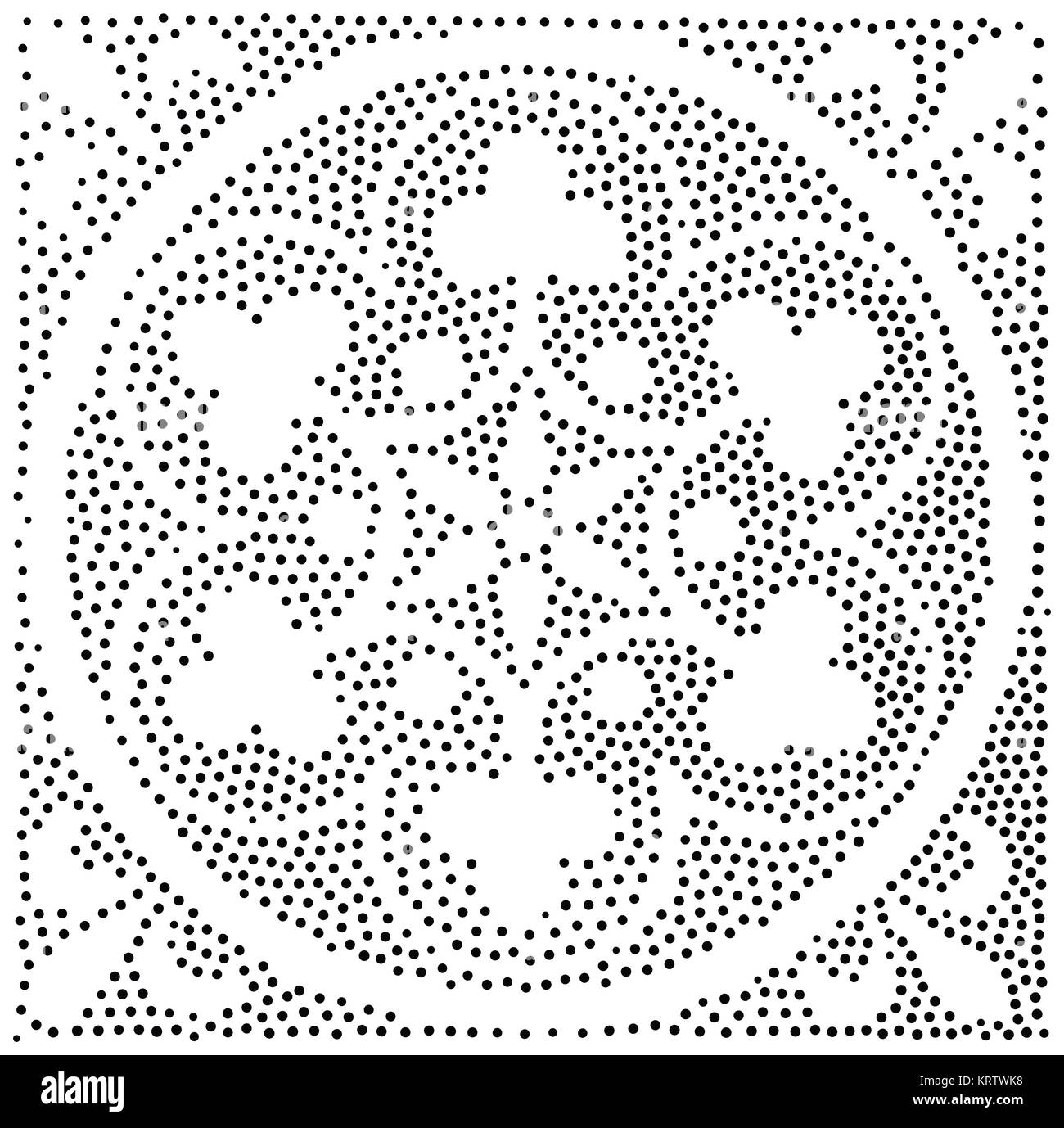 Seamless repeating pattern stylized Black and White Stock Photos ...