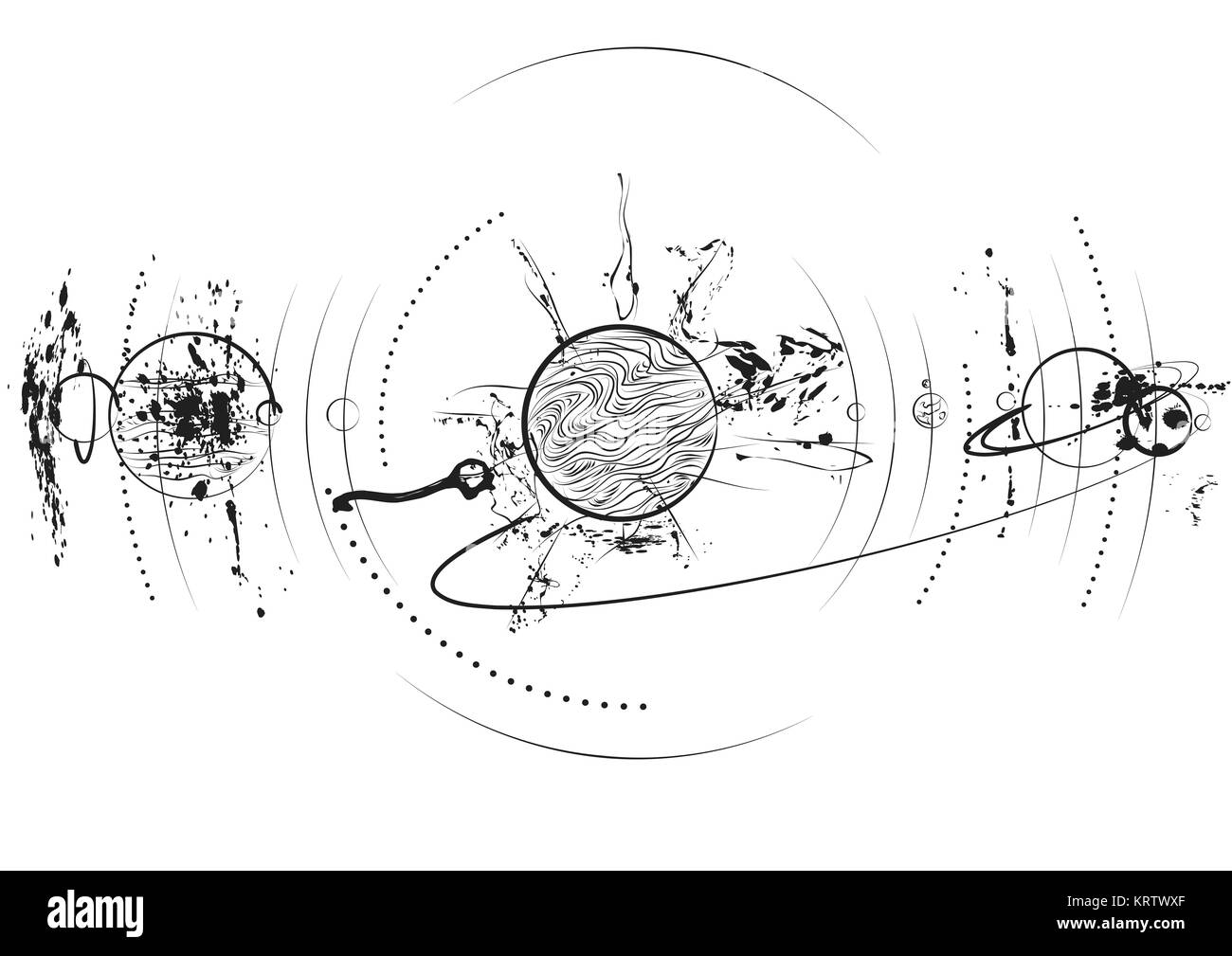 Solar system planet concept Cut Out Stock Images & Pictures - Alamy