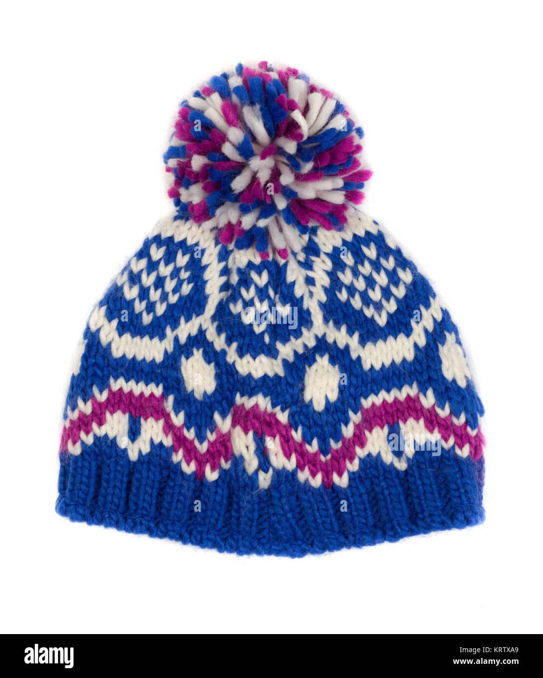 blue knitted hat Stock Photo - Alamy