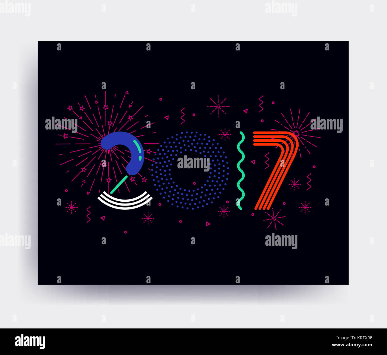 New Year design Stock Photo - Alamy