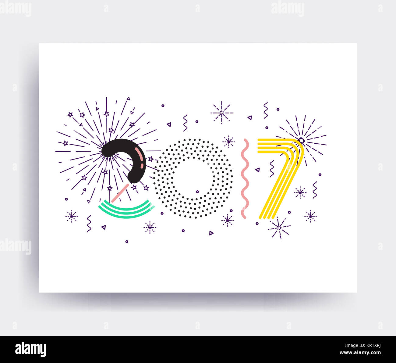 New Year design Stock Photo - Alamy