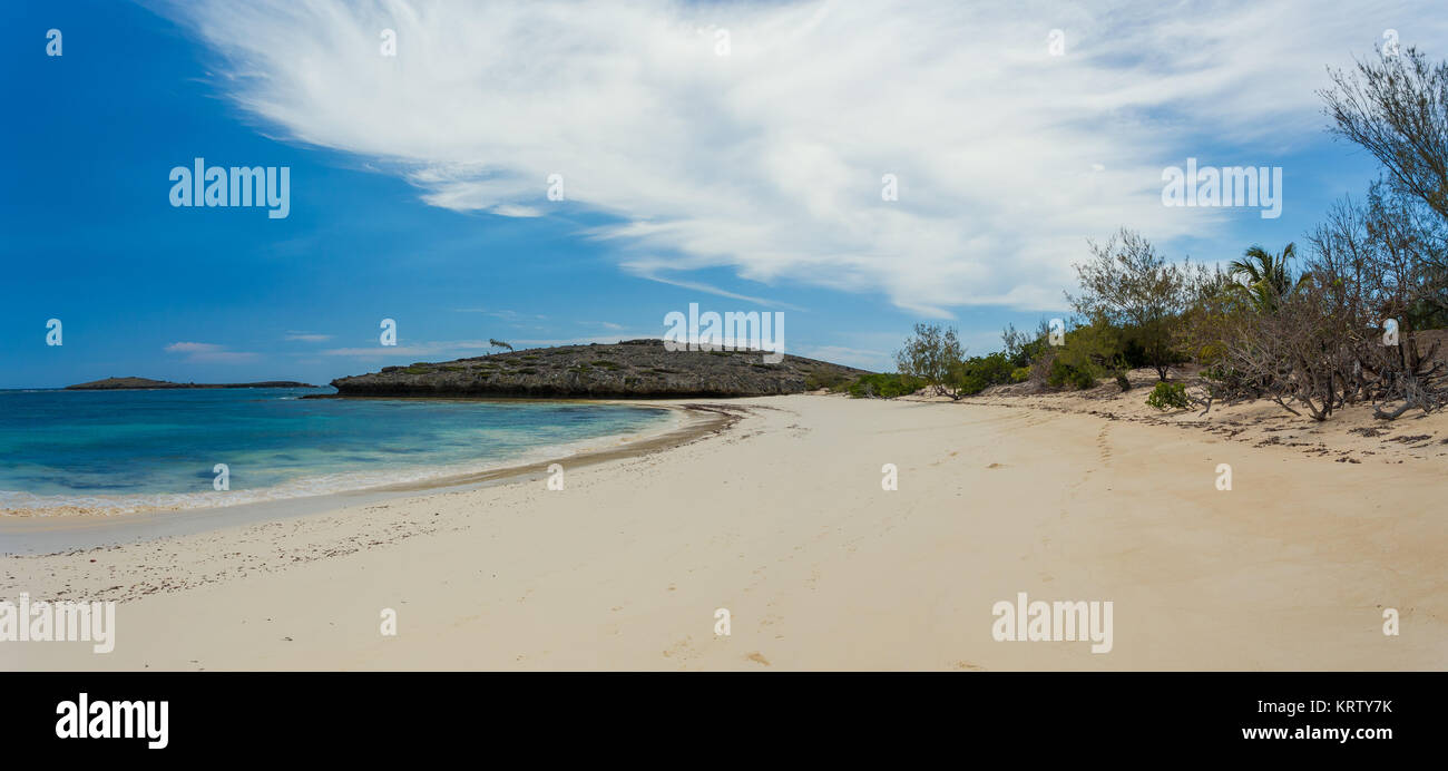 paradise sand beach in Madagascar, Antsiranana, Diego Suarez Stock ...