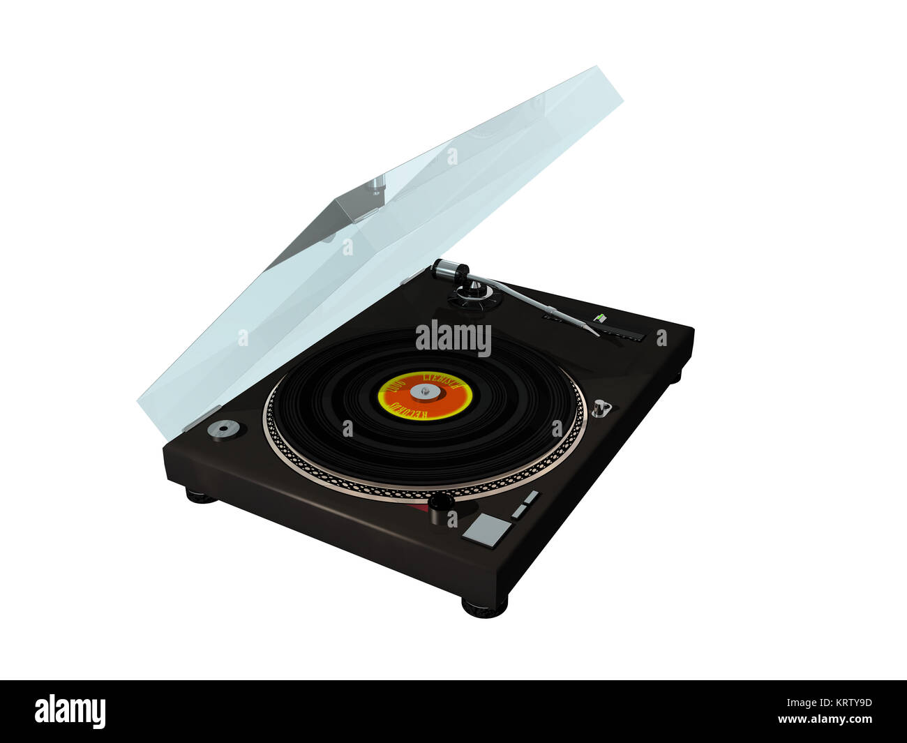 Turntable record player Cut Out Stock Images & Pictures - Alamy