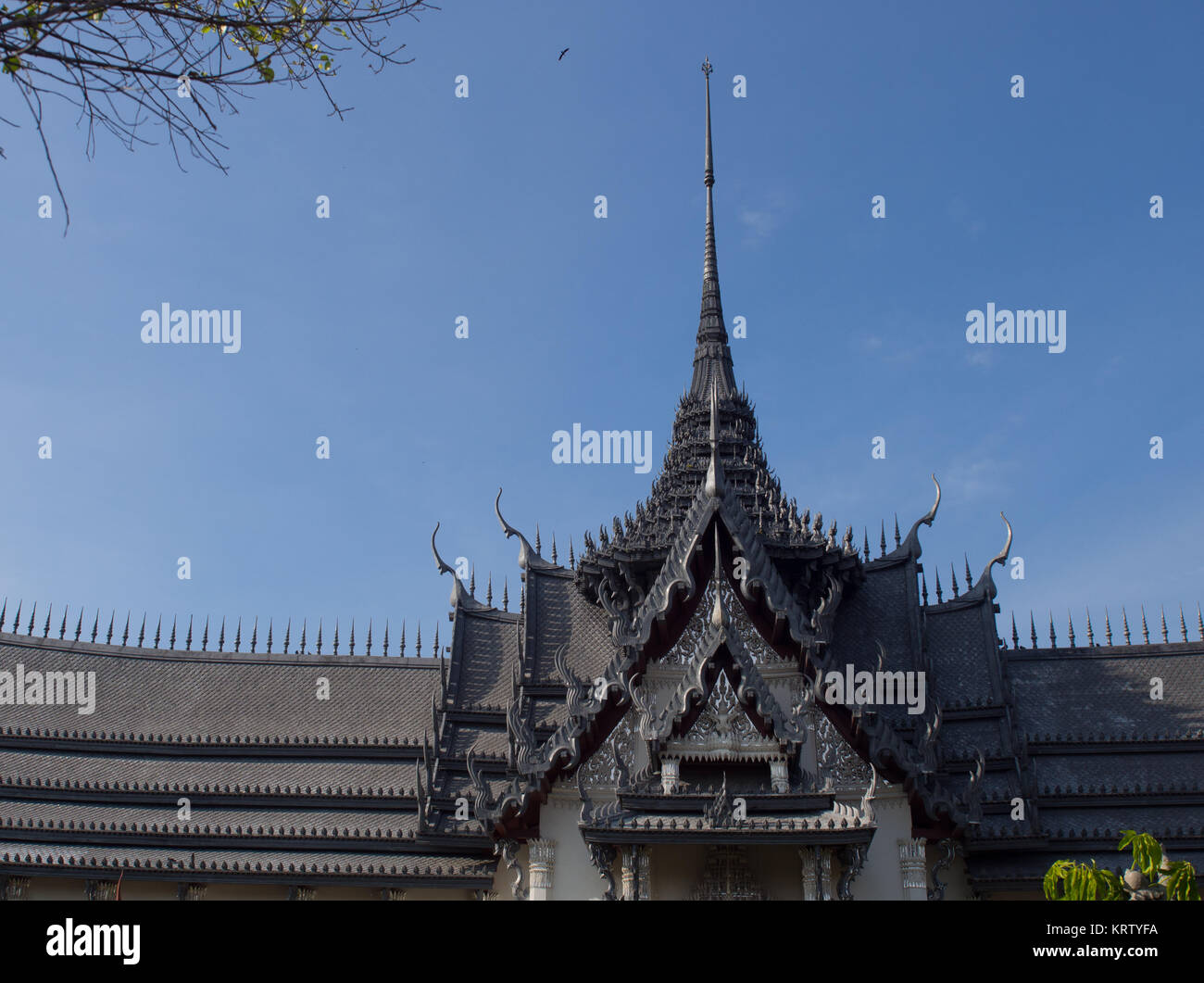 Temple Roof Feature Stock Photo - Alamy