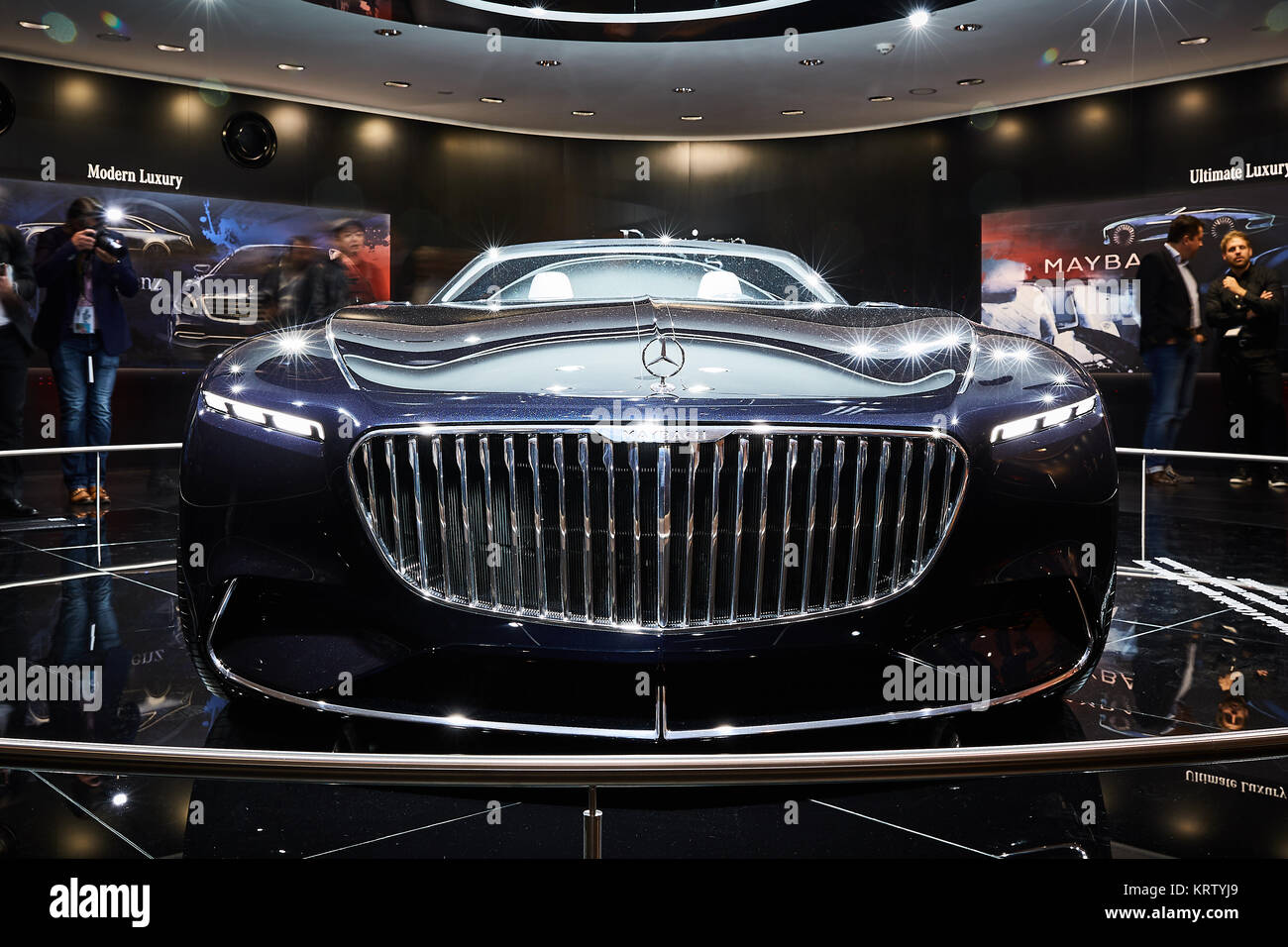 Frankfurt, Germany - September 12, 2017: 2017 Mercedes-Maybach 6 ...