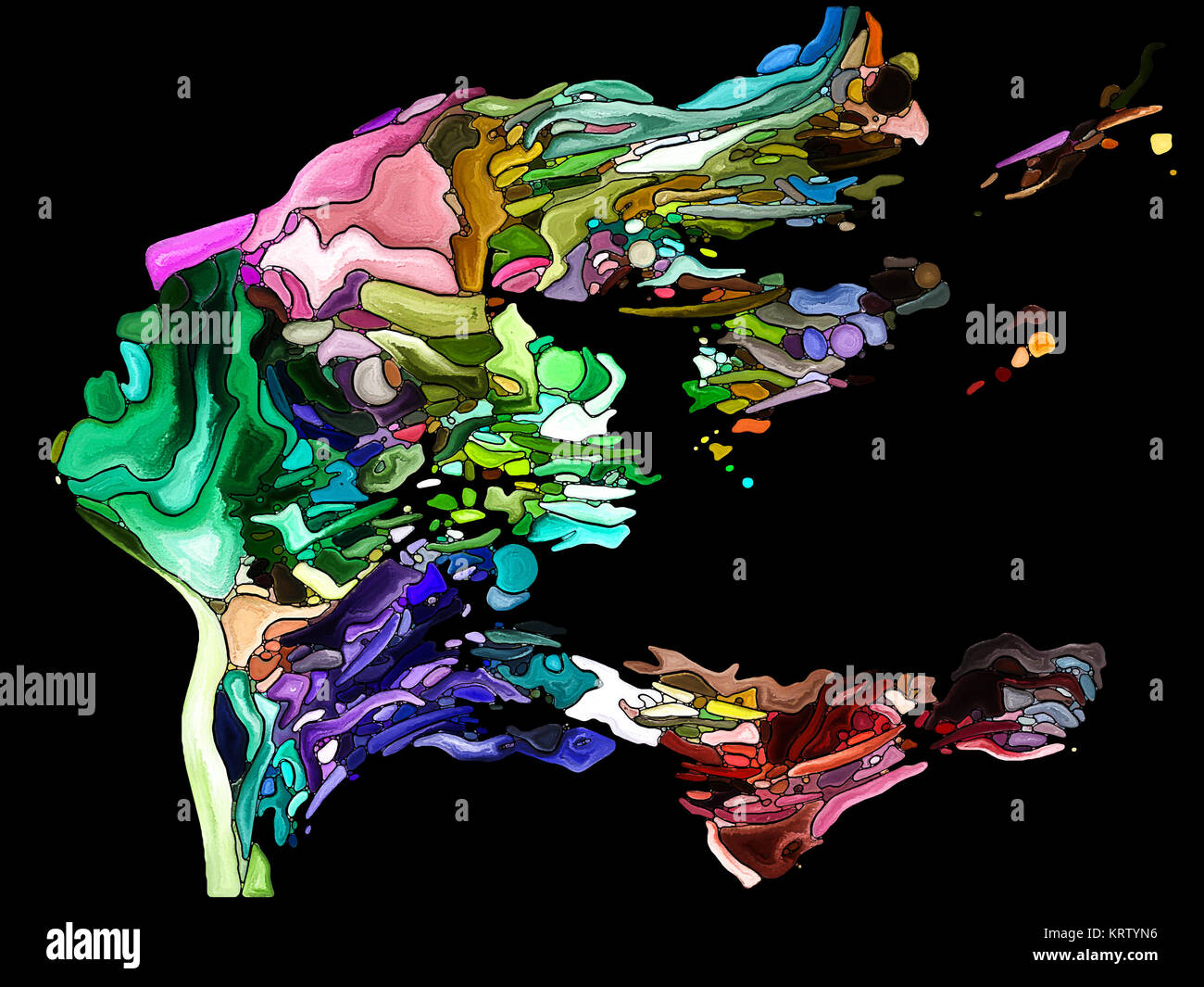 Fragmented face self hi-res stock photography and images - Alamy