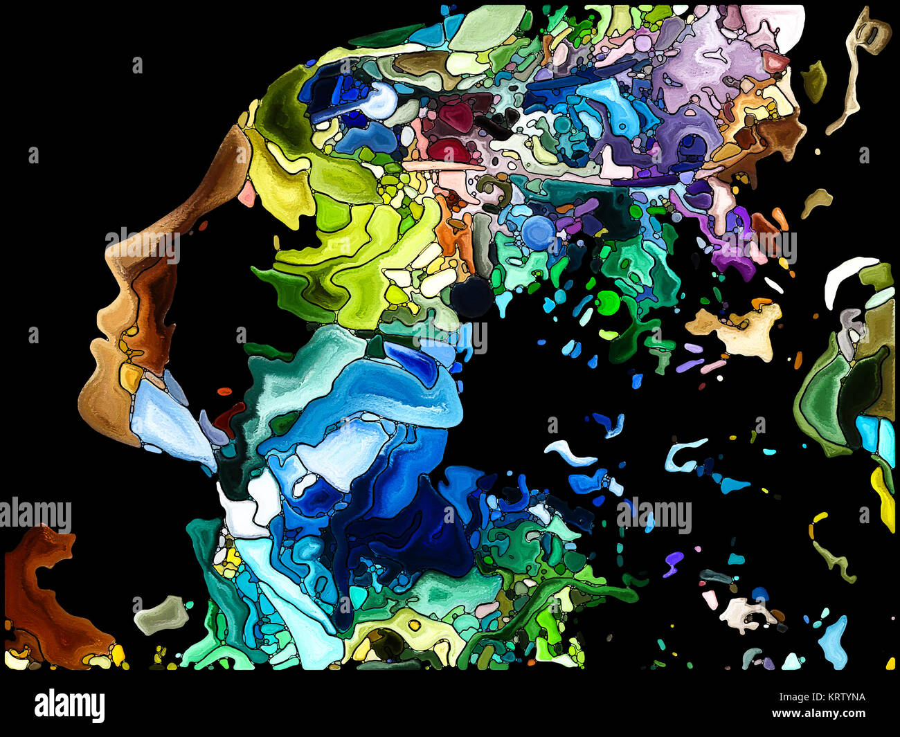 Virtualization of Self Fragmentation Stock Photo - Alamy