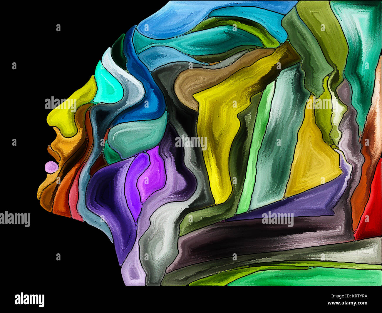 Conceptual Self Fragmentation Stock Photo - Alamy
