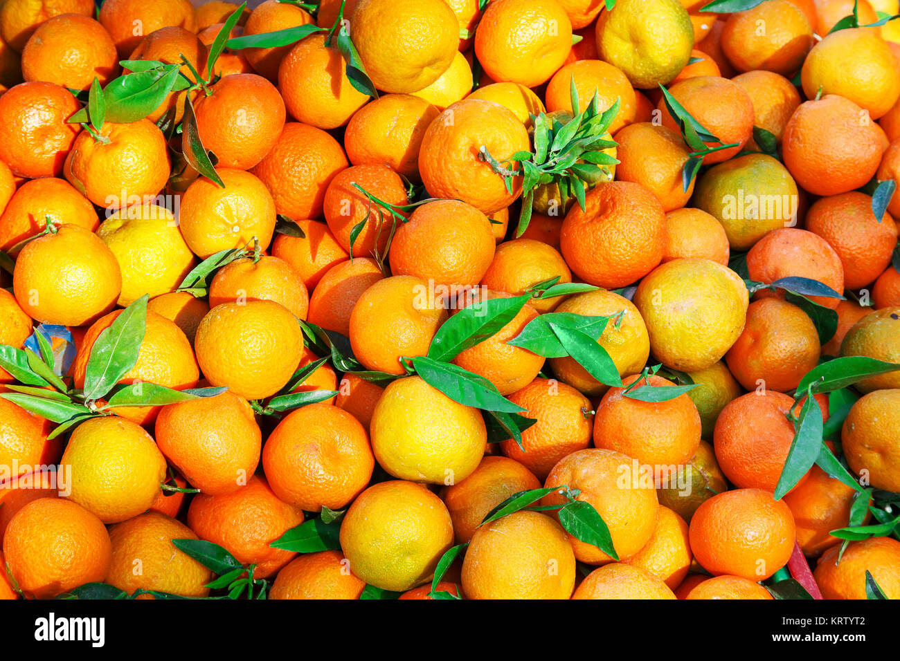 Mandarins in Tunisian market. Close-up fruit background Stock Photo - Alamy