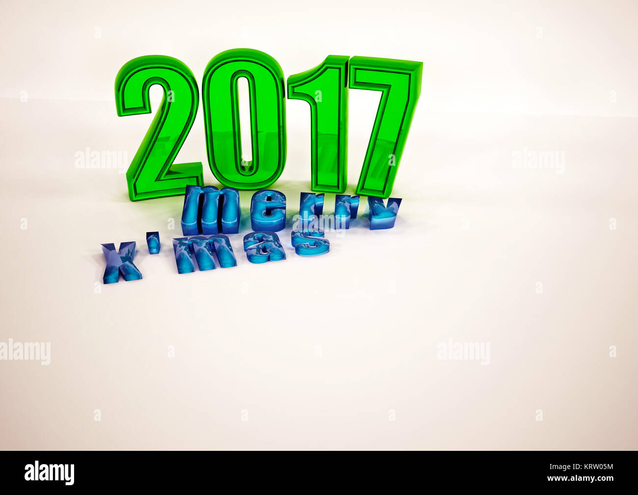 Merry Christmas inscription. 3D render Stock Photo - Alamy