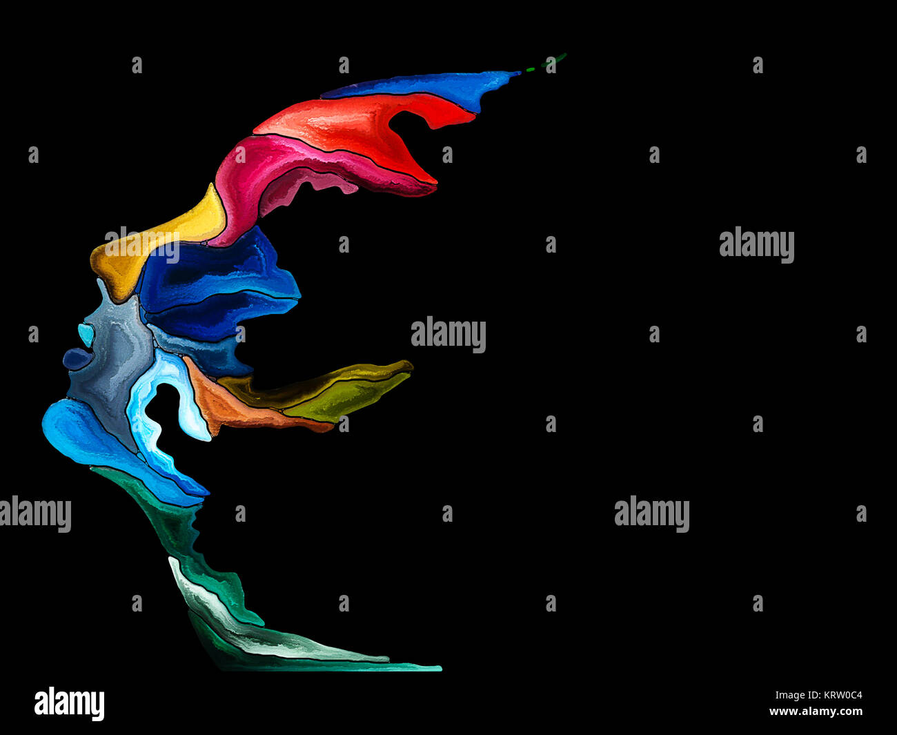 Fragmented face self hi-res stock photography and images - Alamy