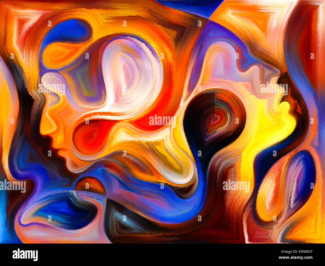 Unfolding of Communication Stock Photo - Alamy