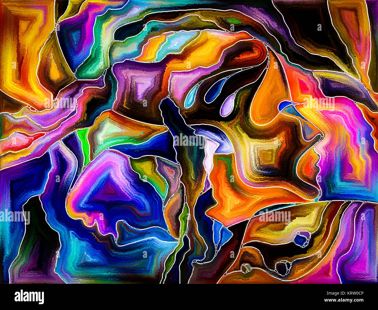 Conceptual Self Fragmentation Stock Photo - Alamy