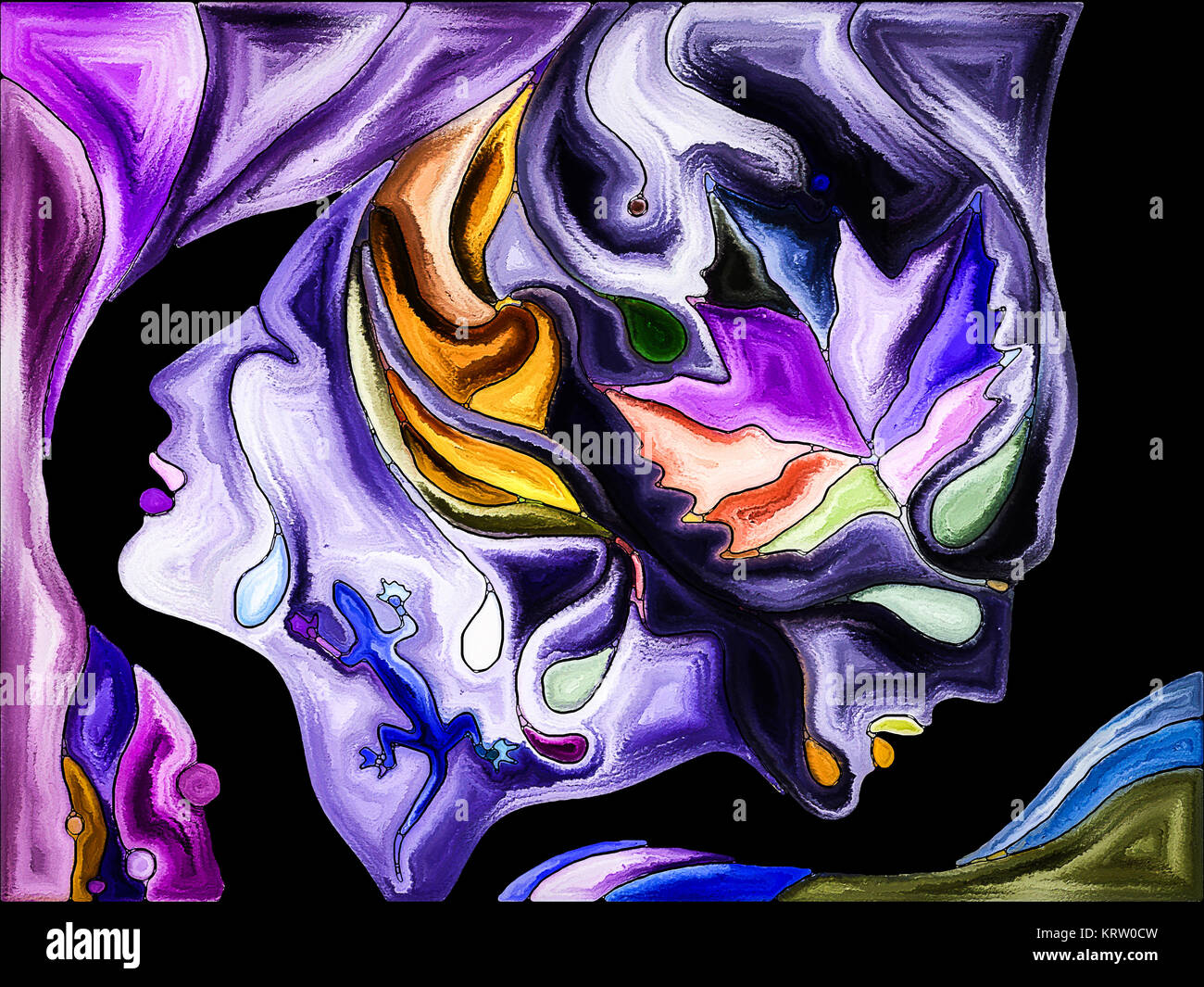 Vision of Self Fragmentation Stock Photo - Alamy