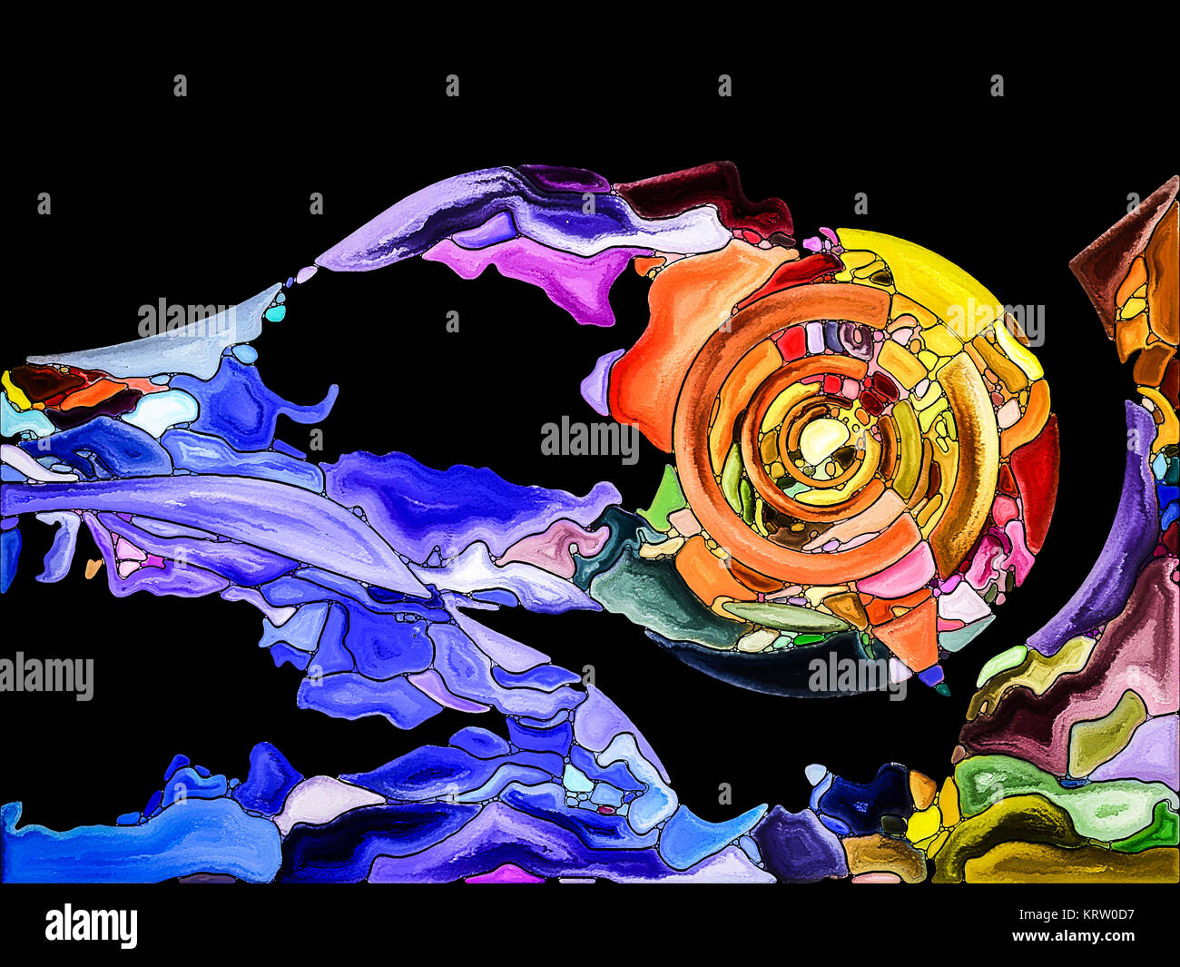 Metaphorical Self Fragmentation Stock Photo - Alamy