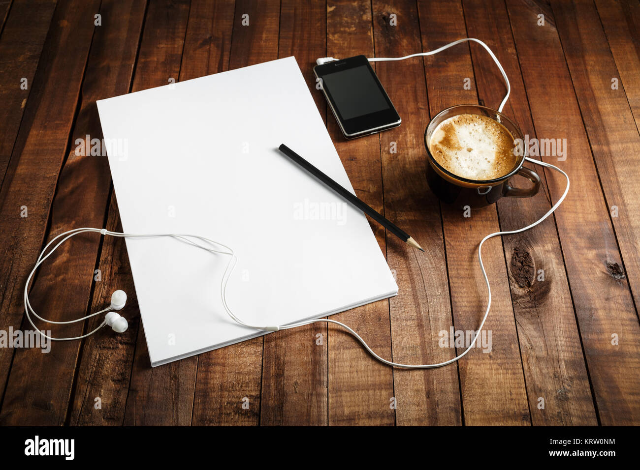 Blank paperwork mock up Stock Photo - Alamy