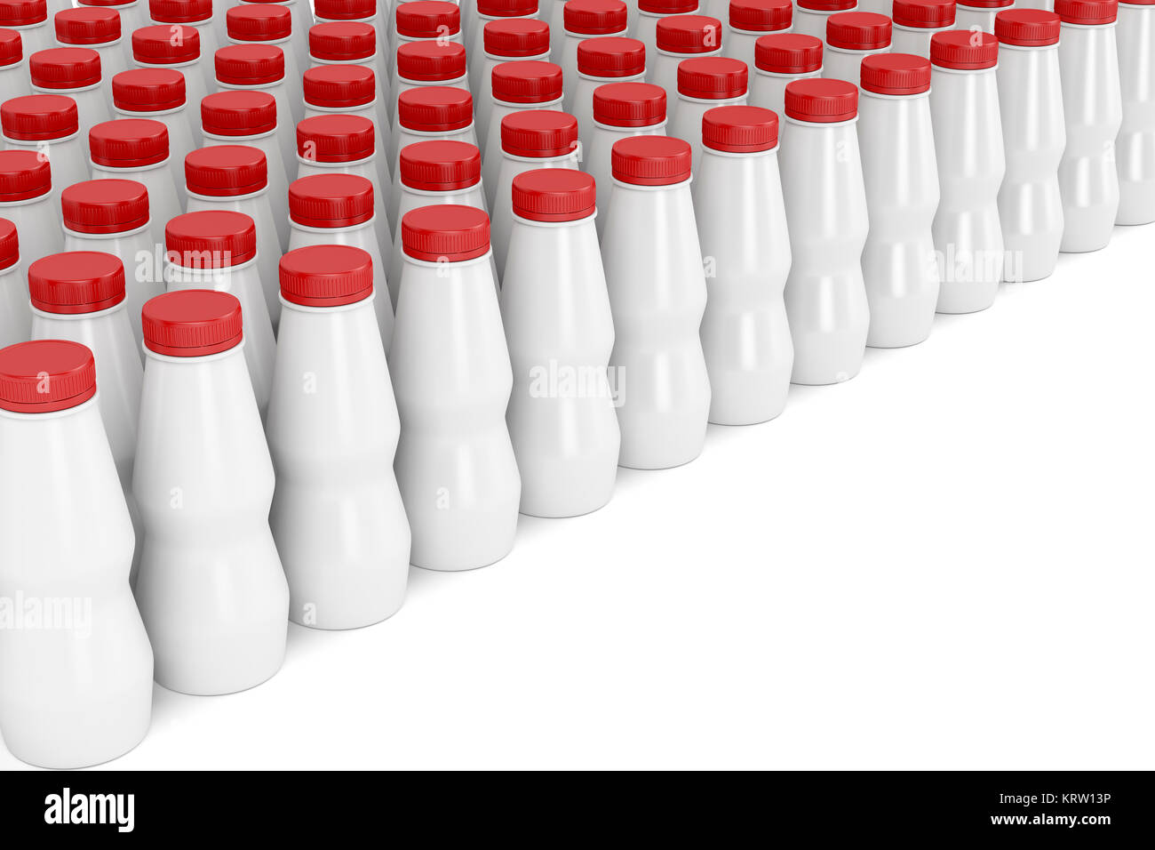 Rows with plastic bottles Stock Photo - Alamy