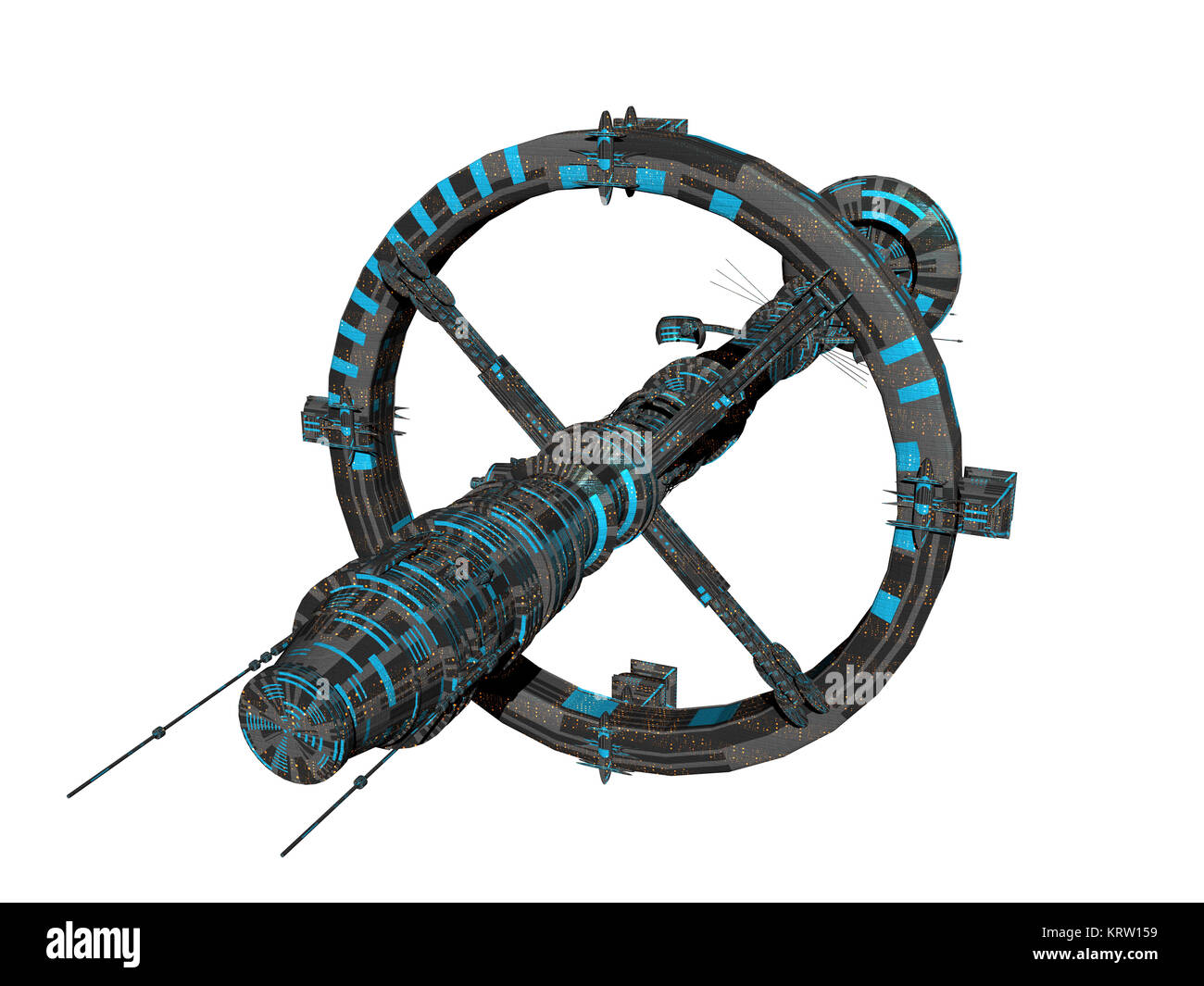 spaceship released in space Stock Photo - Alamy