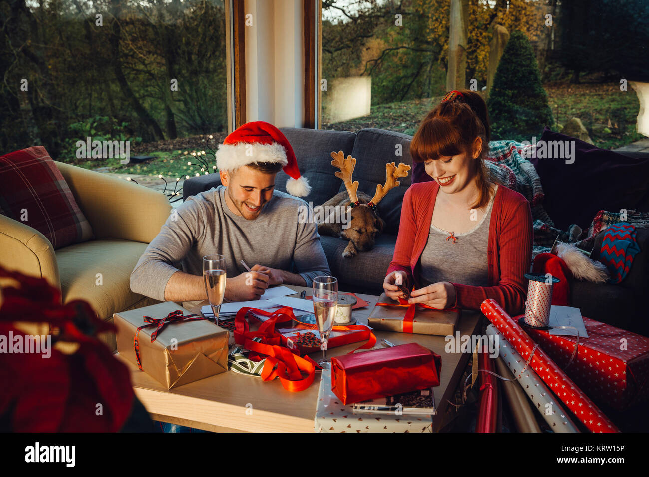 Preparing for Christmas Stock Photo - Alamy