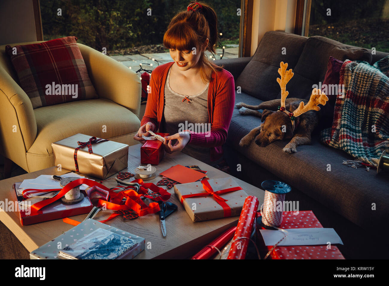 Preparing for Christmas Stock Photo - Alamy