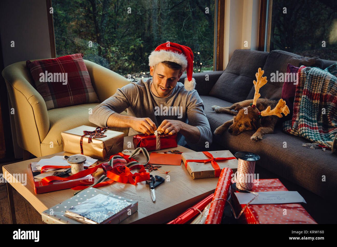 Preparing for Christmas Stock Photo - Alamy