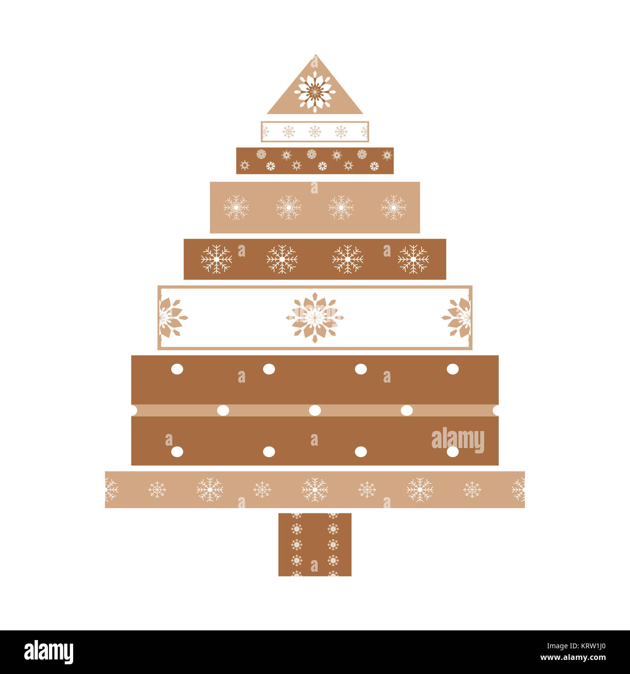 Christmas tree gifts illustration Cut Out Stock Images & Pictures - Alamy