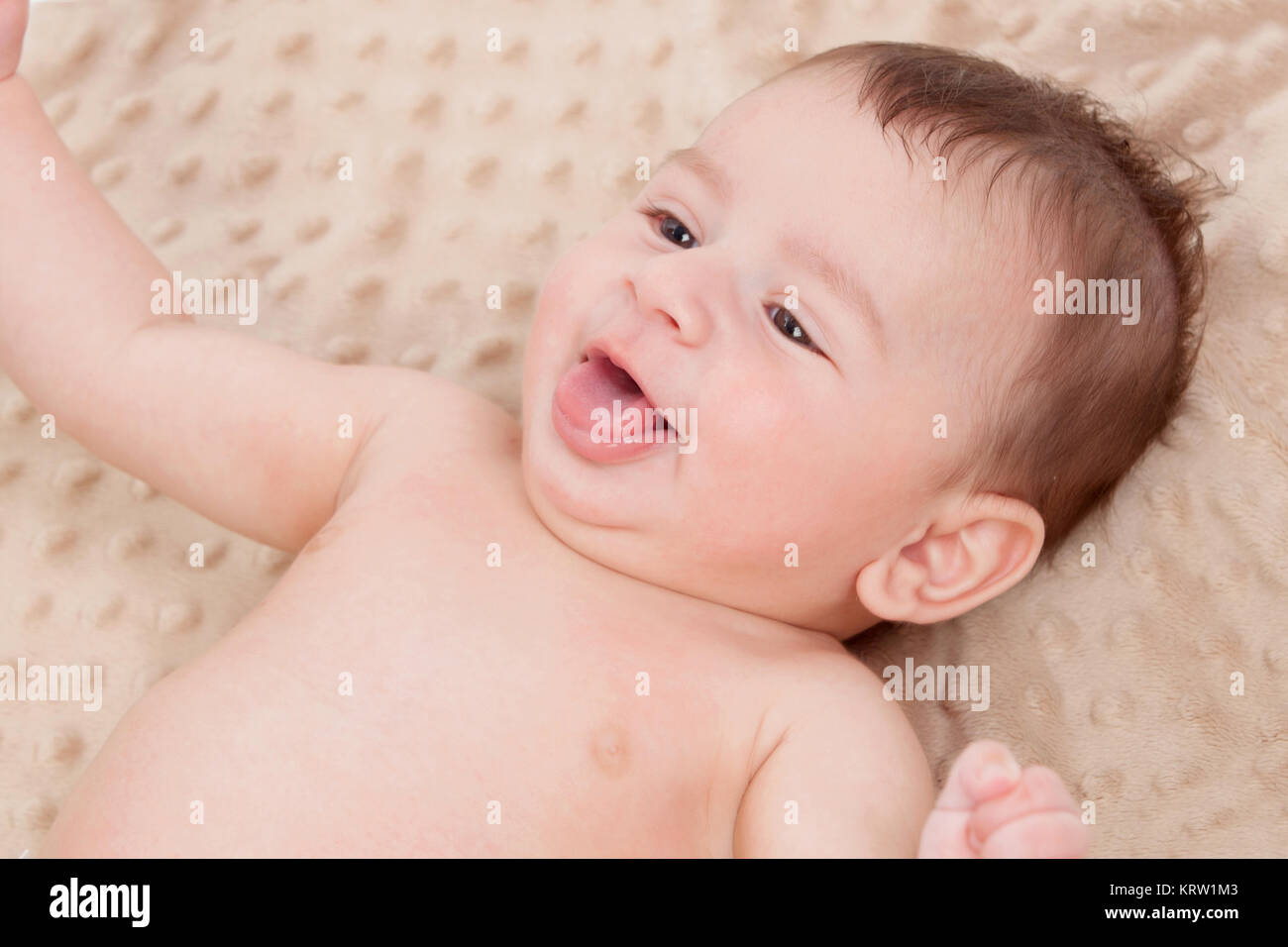 Cute baby smiling Stock Photo - Alamy