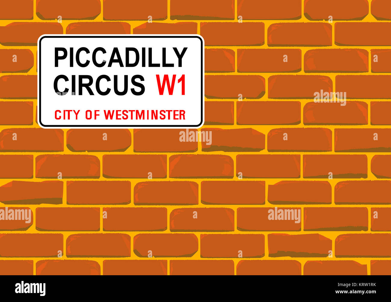 Piccadilly Circus Wall Stock Photo - Alamy