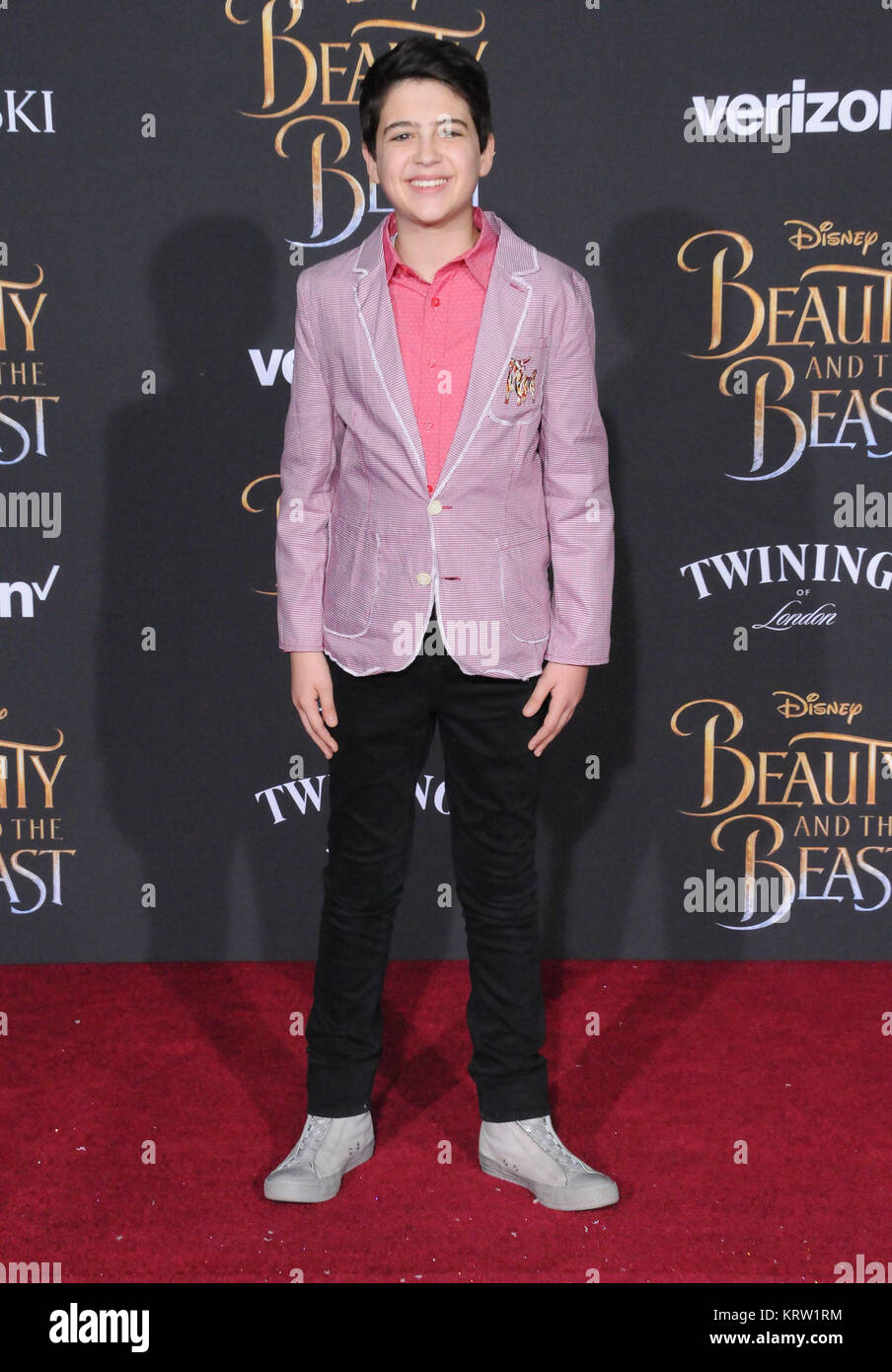 HOLLYWOOD, CA - MARCH 2: Actor Joshua Rush attends Disney's "Beauty And ...