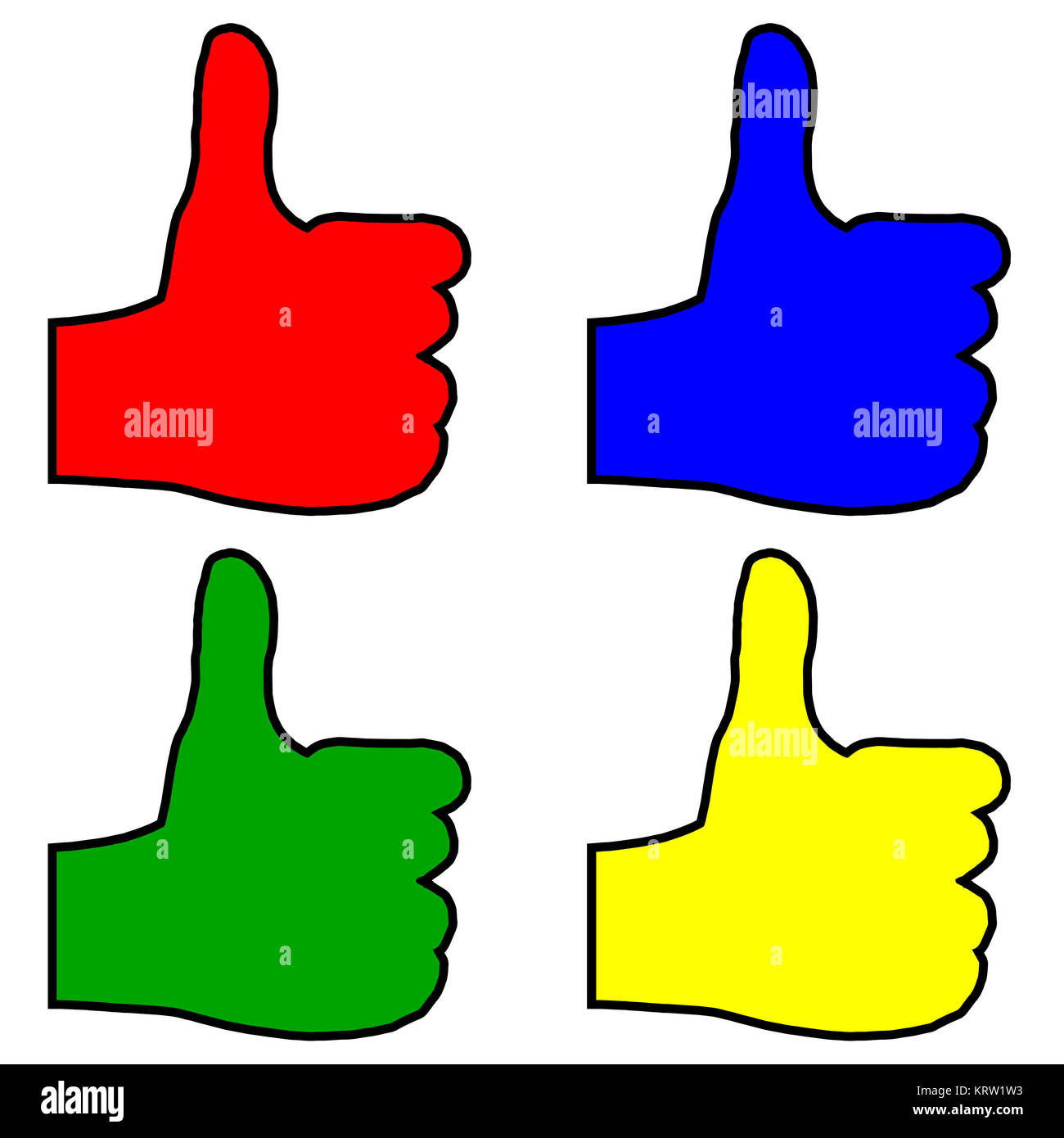 Thumbs Up Signs Stock Photo - Alamy