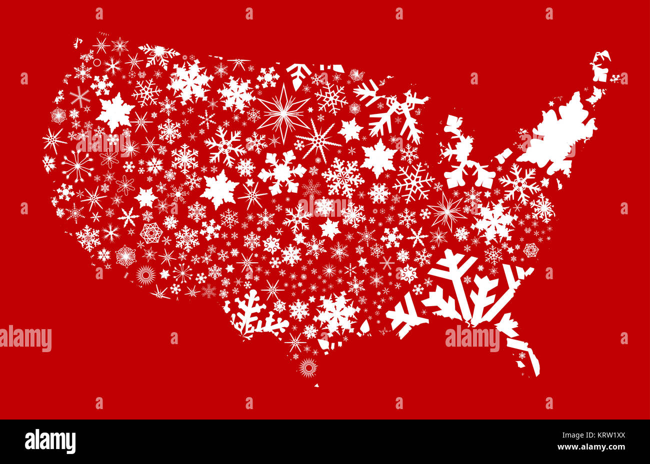 Map of snowflake hi-res stock photography and images - Alamy
