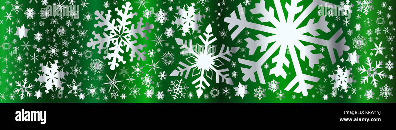 Silver Christmas Banner Stock Photo - Alamy