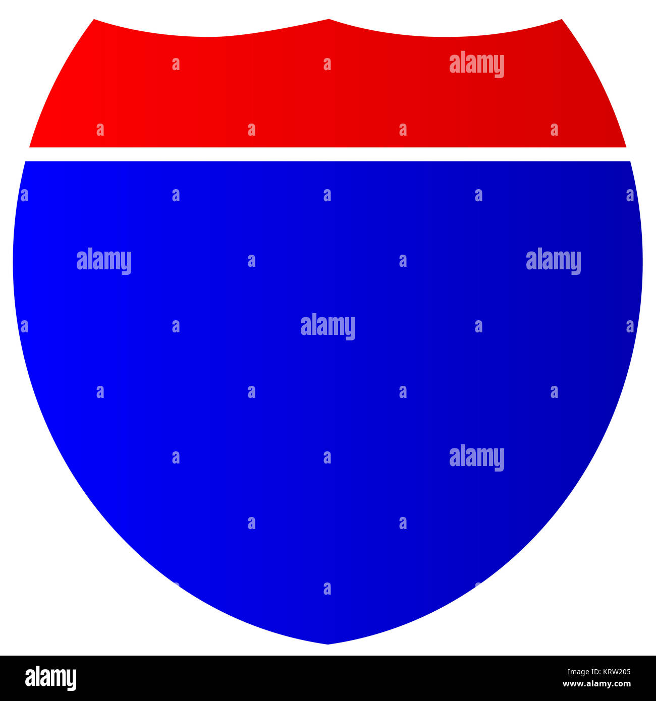 Interstate Shield Sign Stock Photo - Alamy