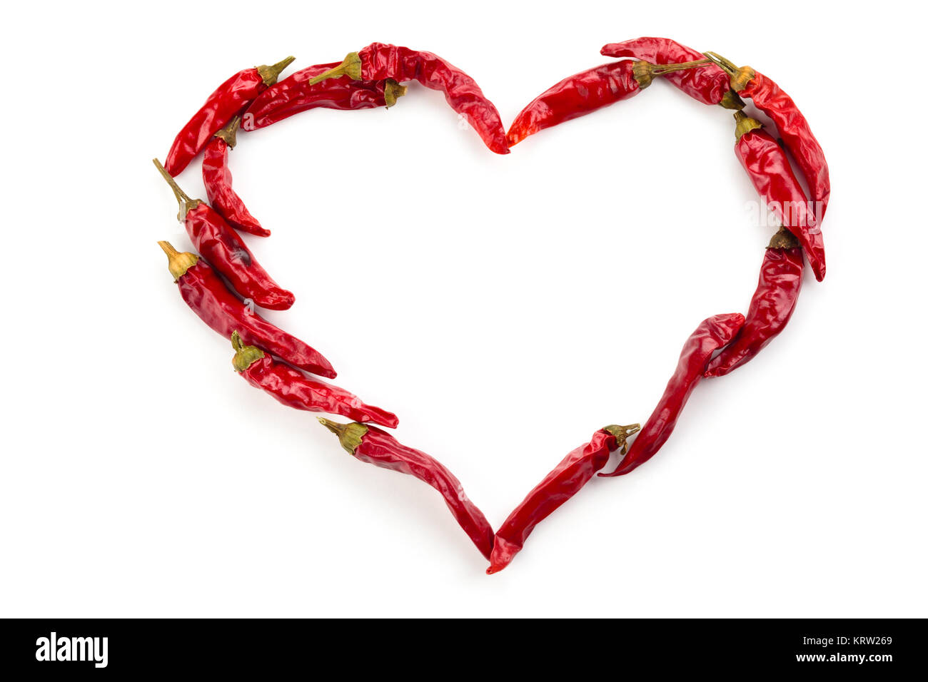 Heart of chili peppers Stock Photo - Alamy