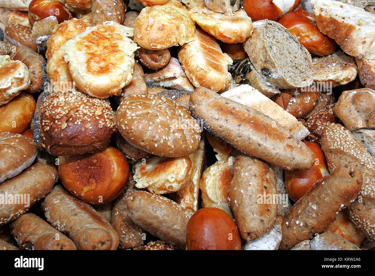 Pastries roll kaiser bakery hi-res stock photography and images - Alamy