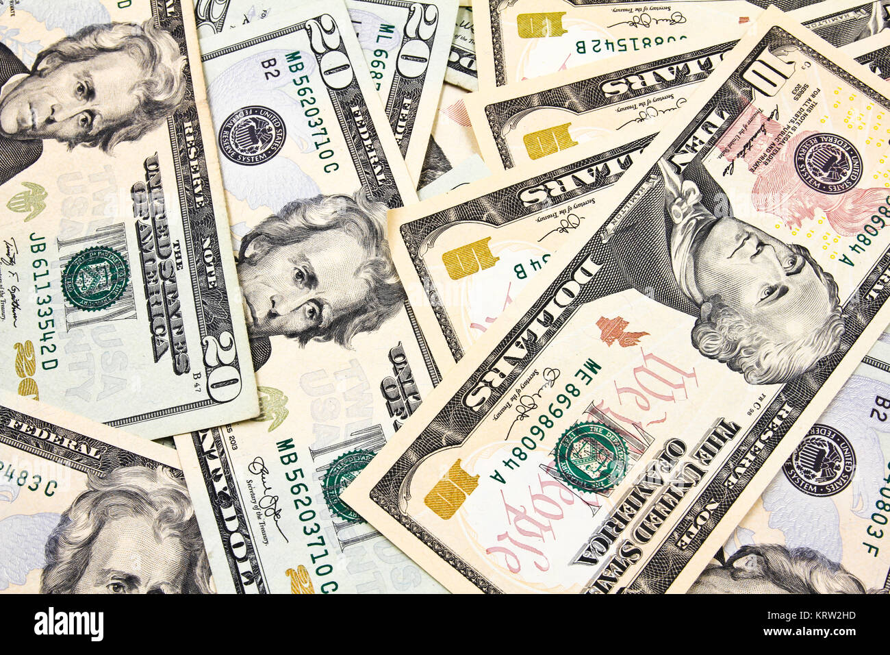 Dollar Bills for background Stock Photo - Alamy