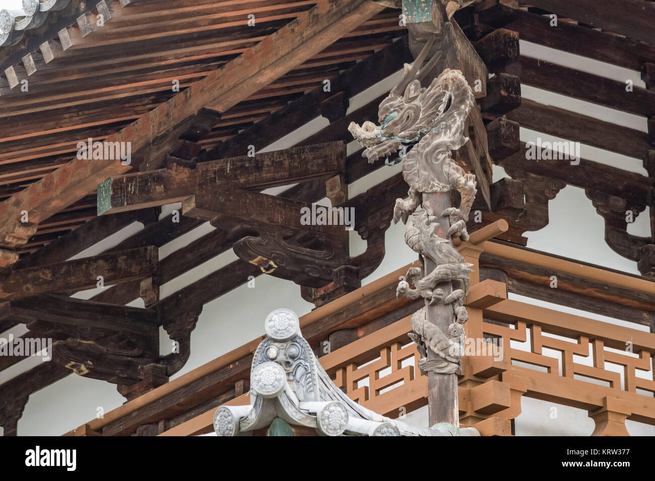 Kondo, Horyuji temple, Ikaruga Town, Ikoma District, Nara Prefecture ...