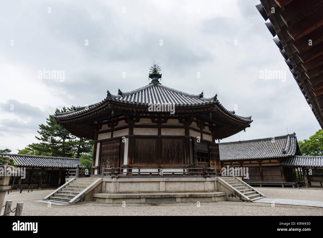 Yumedono, Horyuji temple, Ikaruga Town, Ikoma District, Nara Prefecture ...