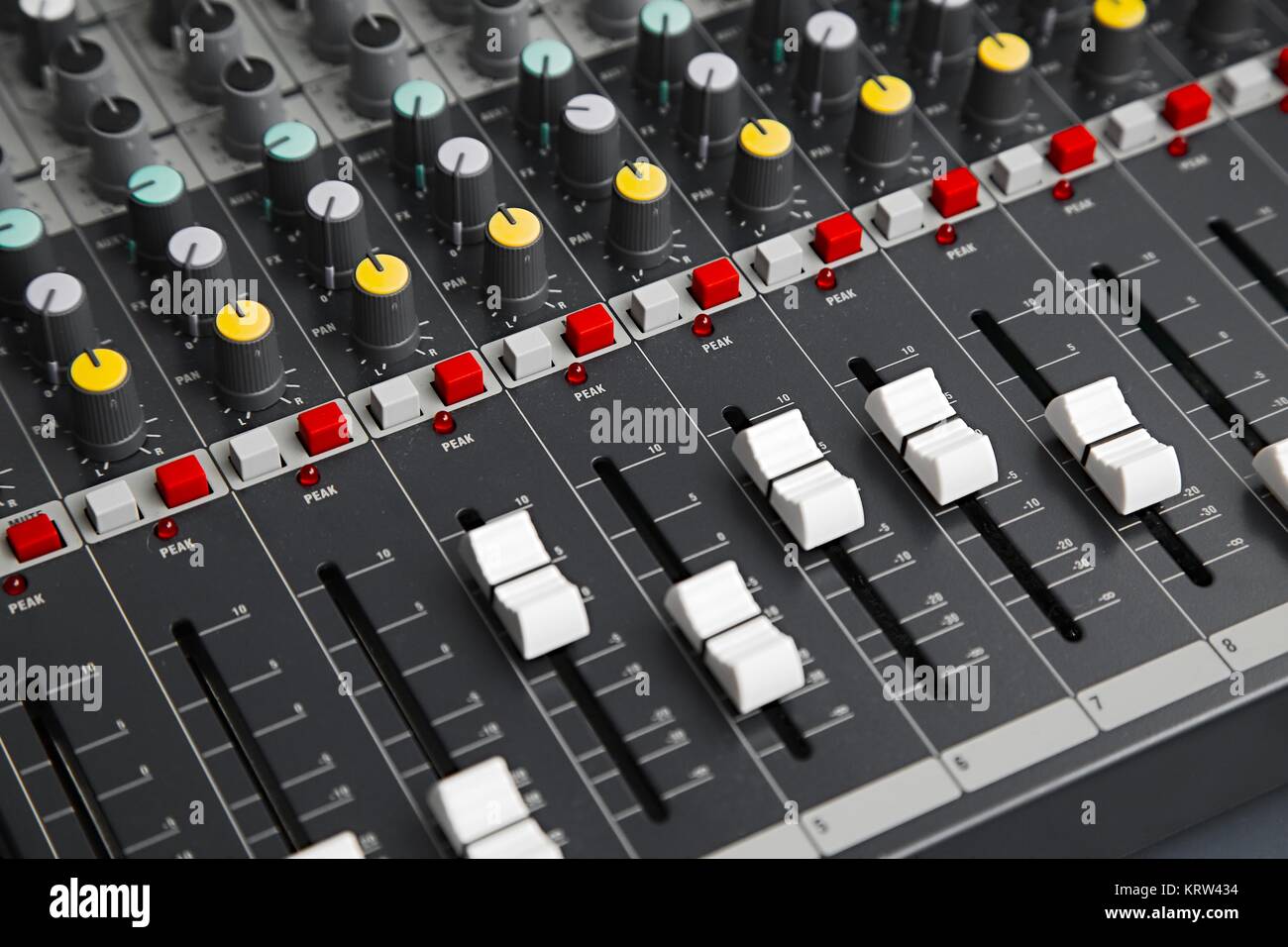 Audio Mixer Board Stock Photo - Alamy