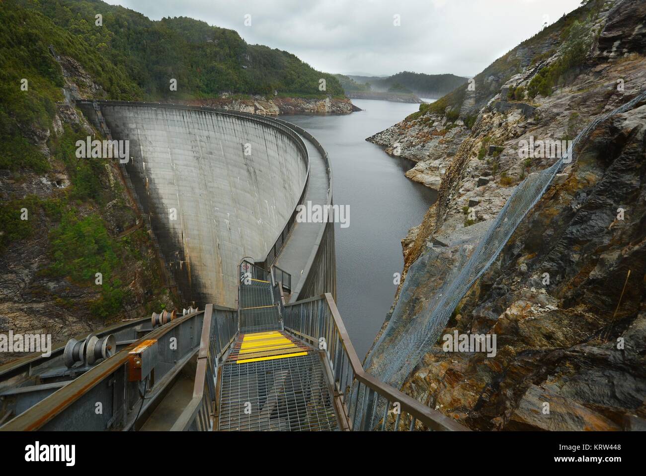Gordon Dam, Tasmania Stock Photo - Alamy