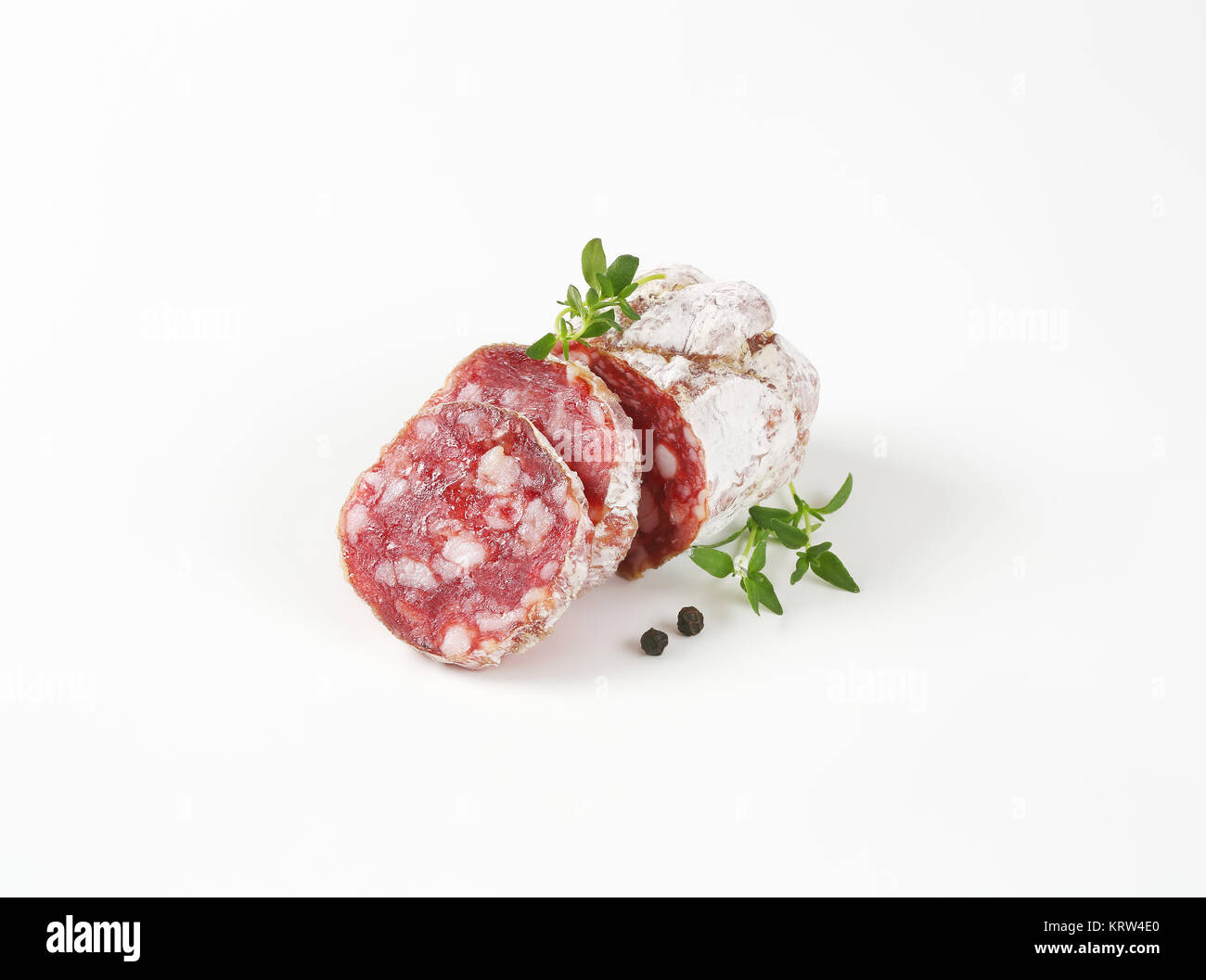 French Saucisson Sec Stock Photo - Alamy