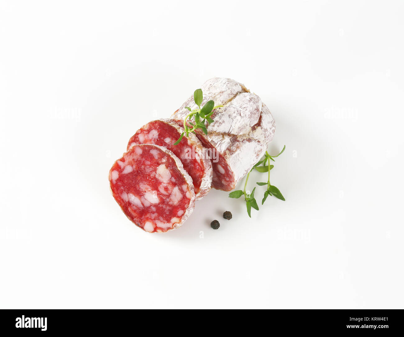French Saucisson Sec Stock Photo - Alamy