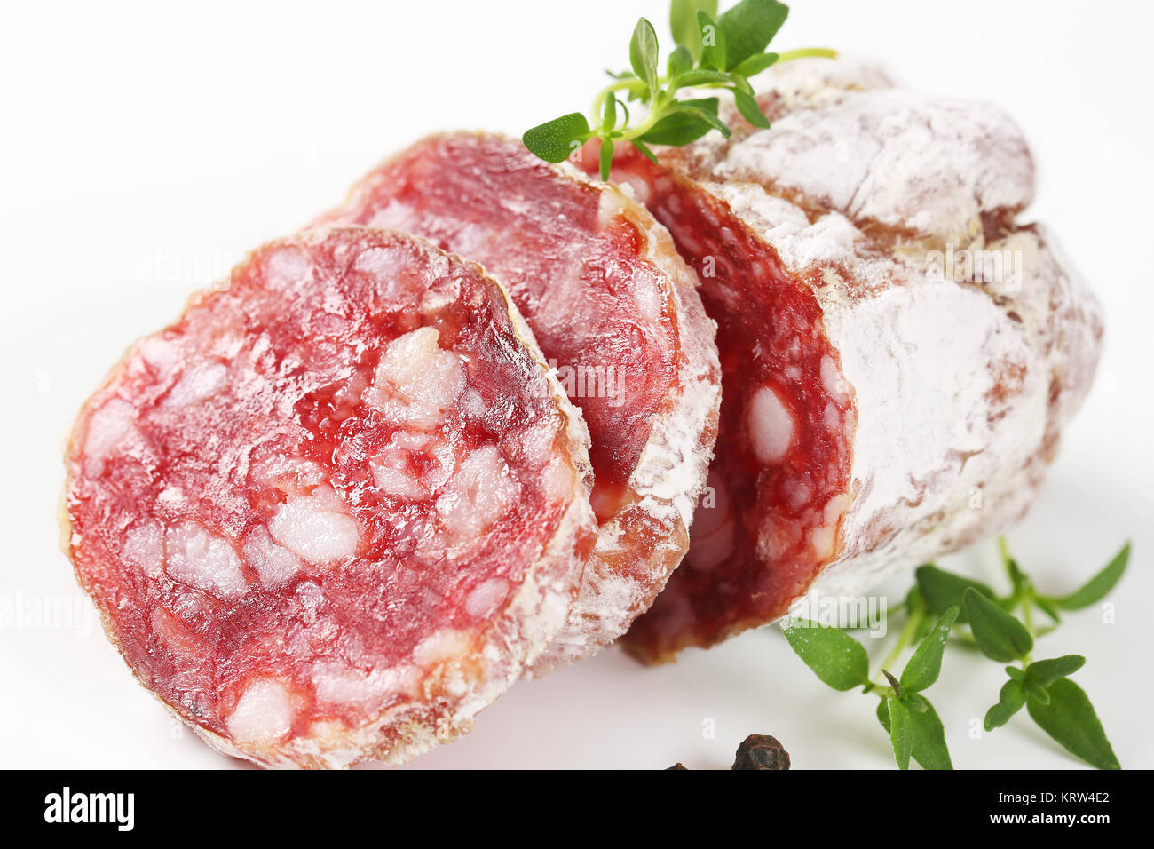 French Saucisson Sec Stock Photo - Alamy