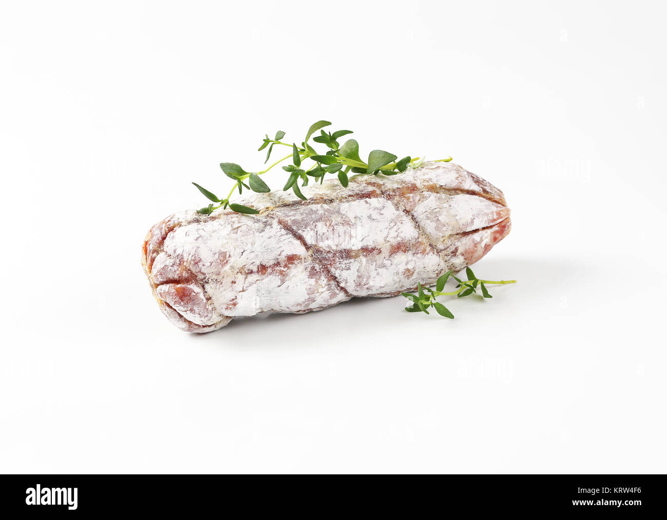 French Saucisson Sec Stock Photo - Alamy