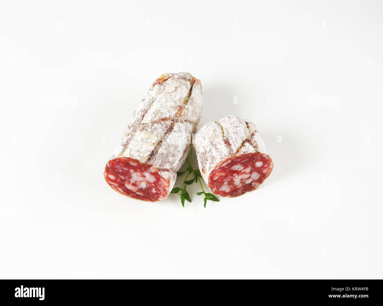 French Saucisson Sec Stock Photo - Alamy